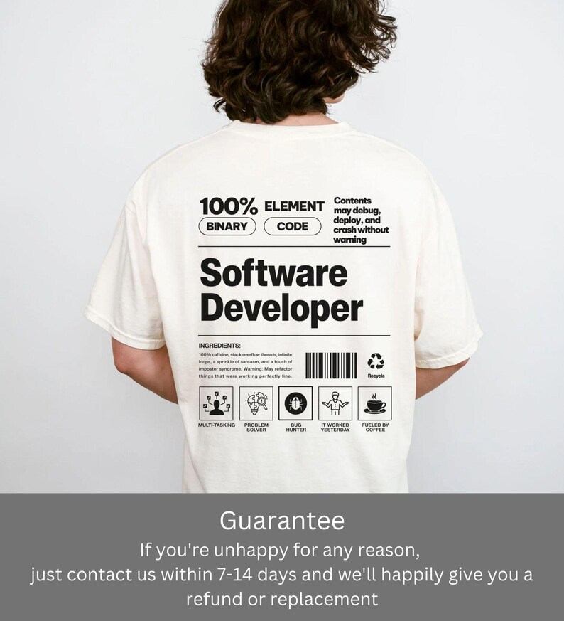 Software Developer Definition Comfort Colors T-shirt, Programmer Coding Tee, Tech Gift for Him ...