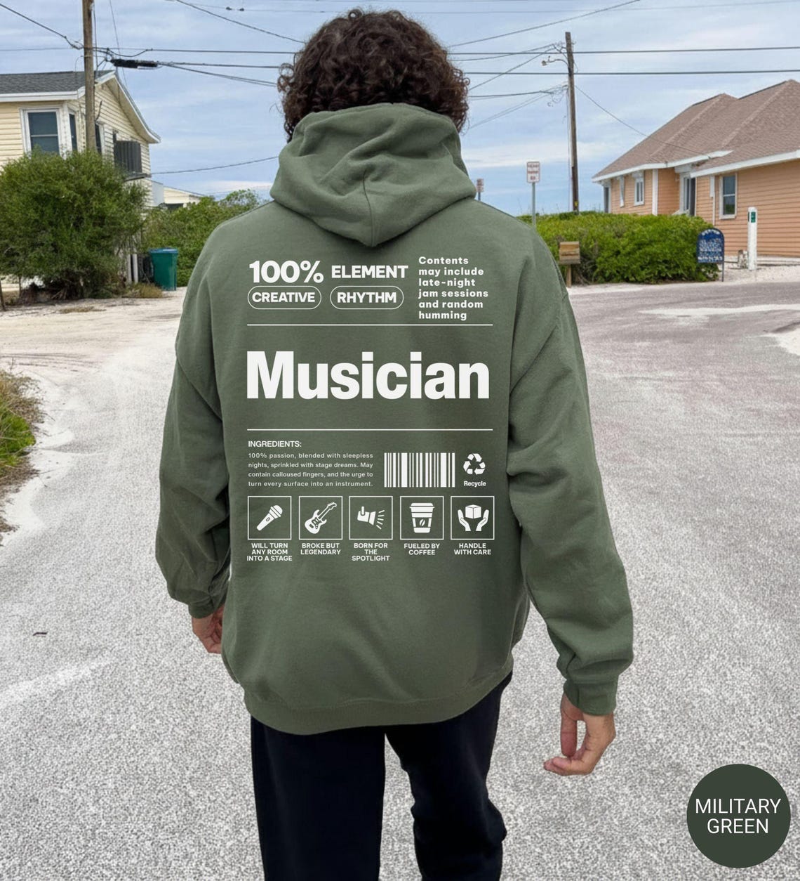 Funny Musician Hoodie, Music Lover Gift, Band Apparel, Music Teacher ...