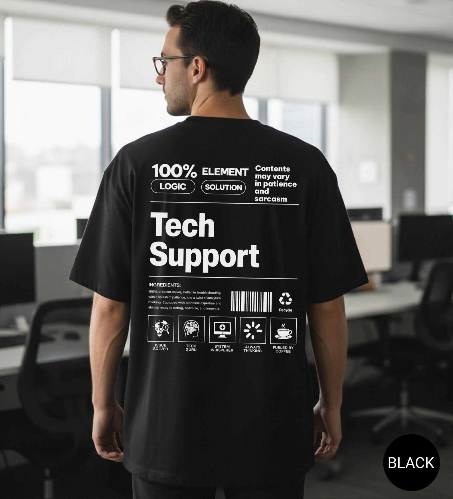 Comfort Colors® Tech Support Shirt, IT Support Tshirt for Dad, Funny ...