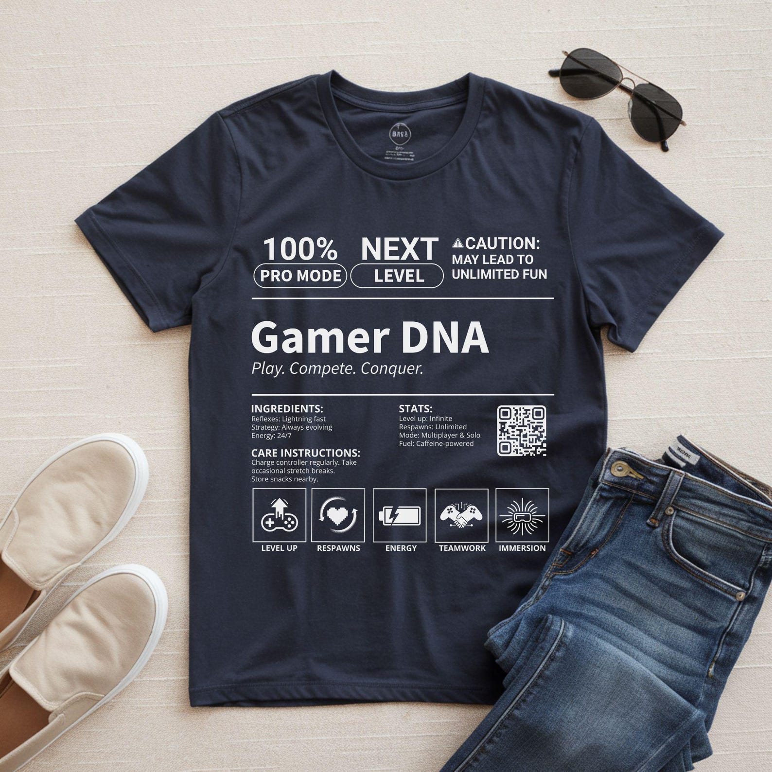 Gamer Label T-shirt, Gamer Nutrition Facts Shirt, Gamer Birthday Gift ...