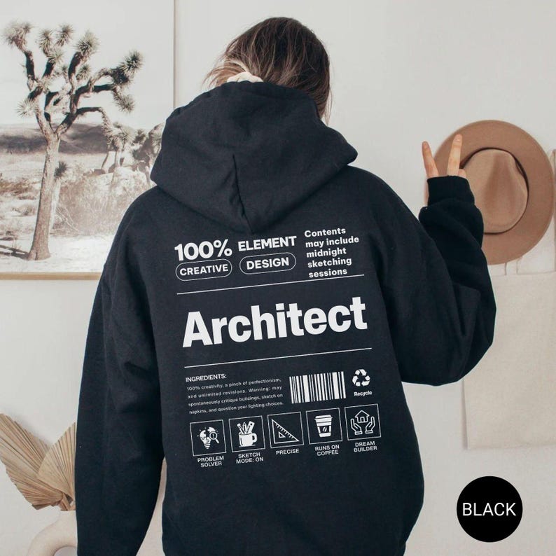 Funny Architect Hoodie, Architecture Lover Gift, Architectural Apparel ...