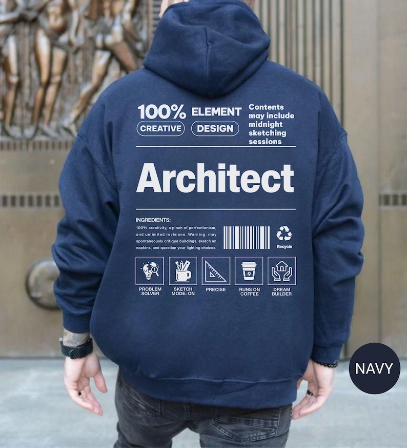 Funny Architect Hoodie, Architecture Lover Gift, Architectural Apparel ...
