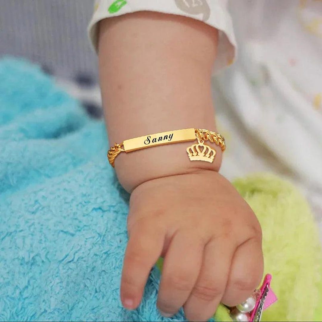 Custom Personalized Name ID Bracelet Girls Boy Gifts, Stainless Steel ...