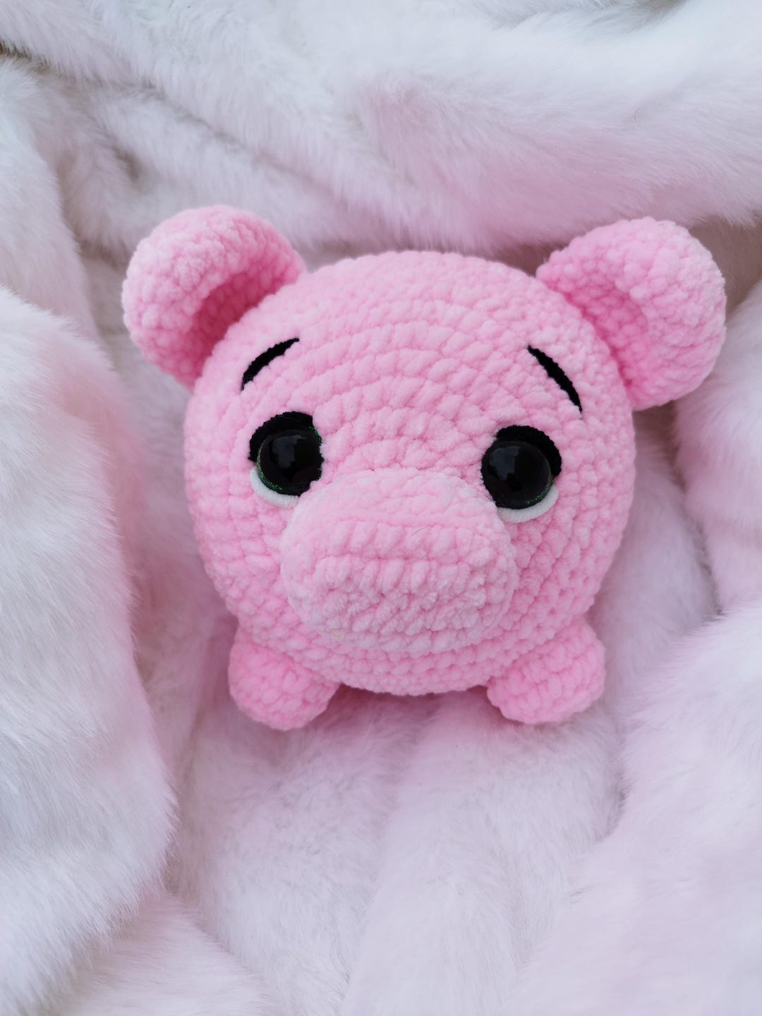 Crocheted Pig Plush - Etsy