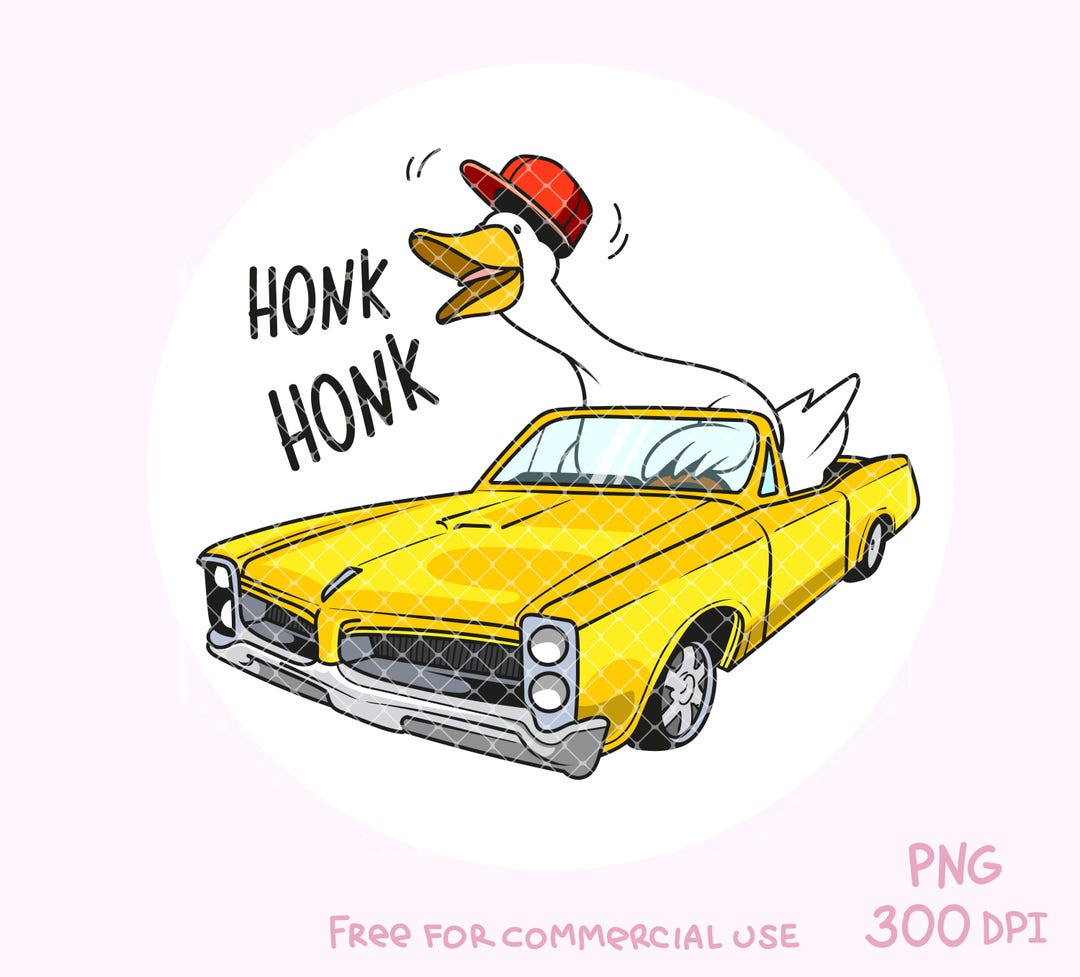 Silly Goose PNG, Goose Driving Car Clipart, Trending Goose Png, Honk ...