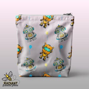 Robot Digital Paper, Robot Birthday Scrapbook Paper, Robots Seamless ...