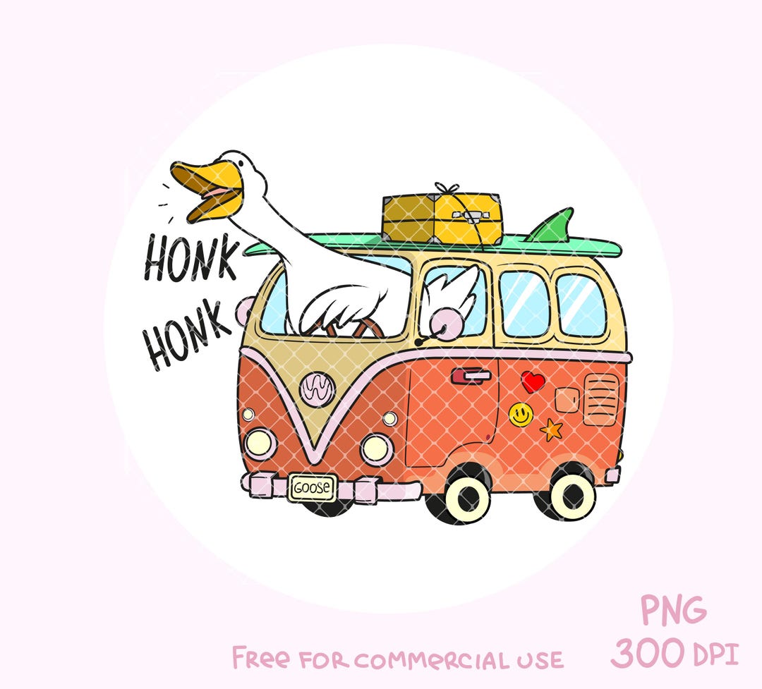 Surfer Silly Goose PNG, Goose Driving Car Clipart, Trending Goose Png ...