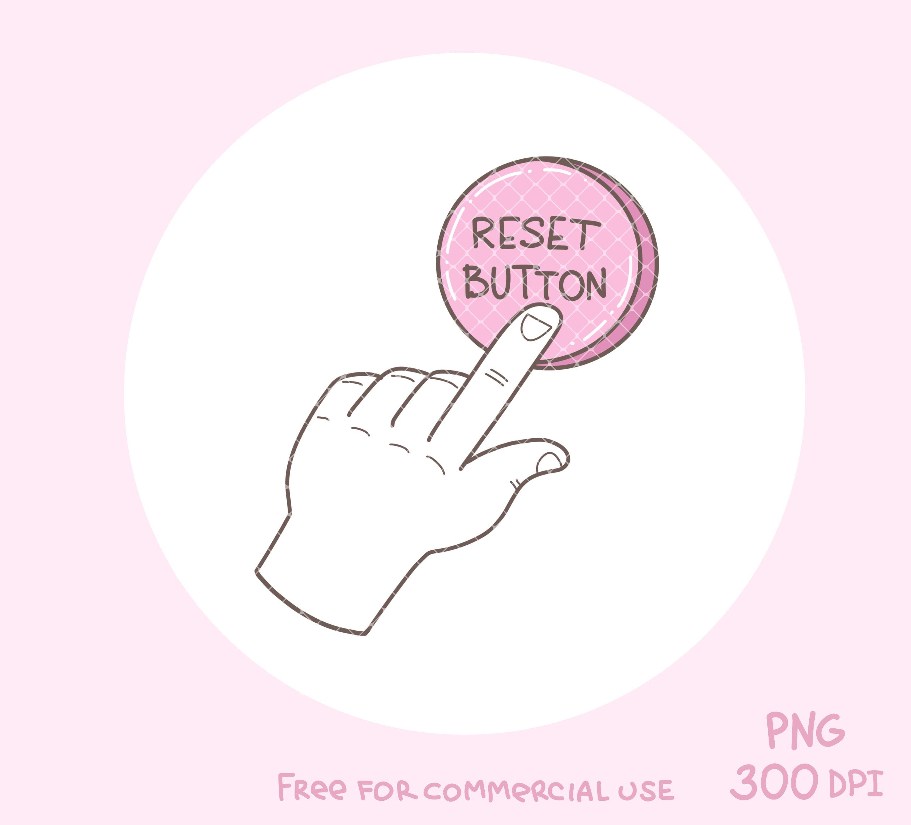 Reset Button PNG | Trendy Png | Popular Png | Mental Health Png ...