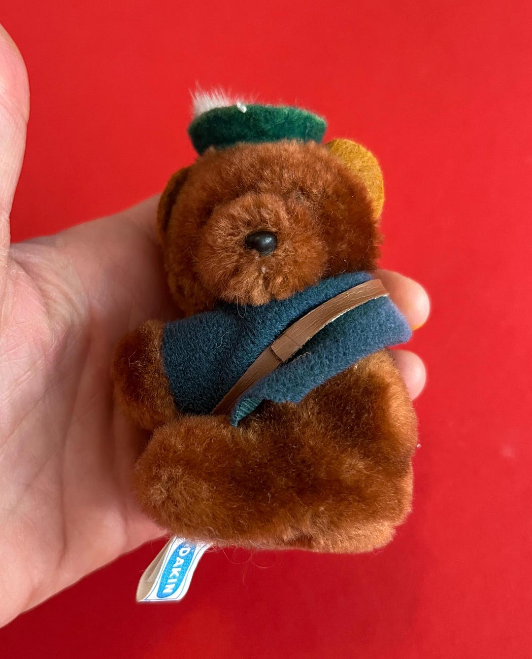 Adorable Vintage 1985 DAKIN Bear Plush Clip on Toy Gift Stocking ...