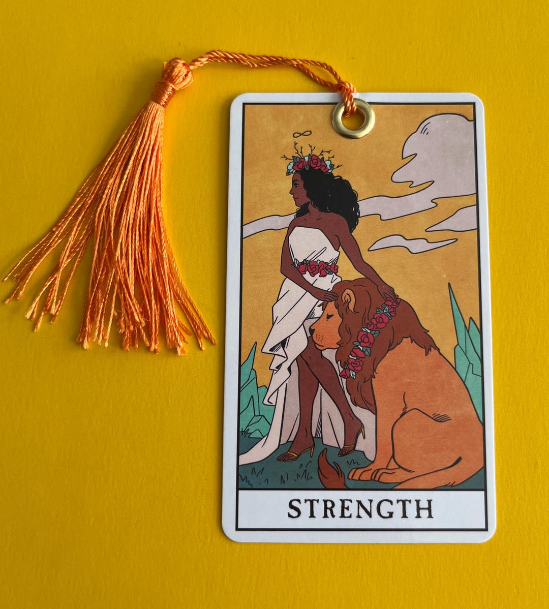 STRENGTH Tarot Card Book Mark Tarot Card Book Mark, Book Mark, Book ...