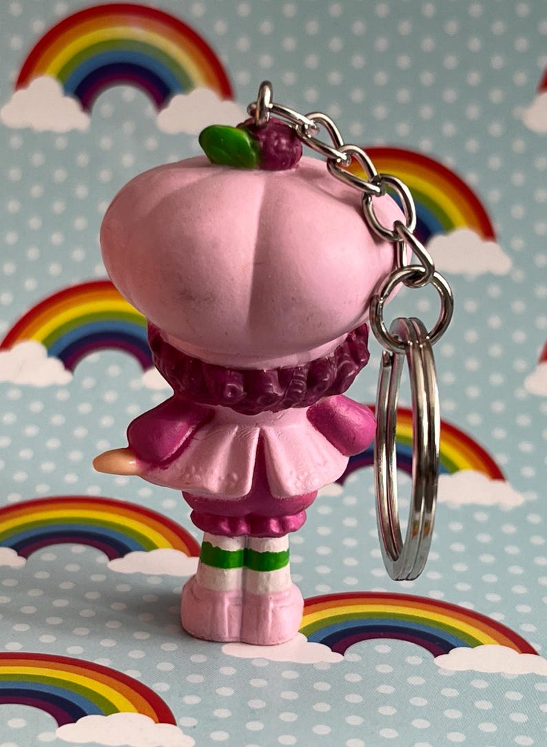 Adorable STRAWBERRY SHORTCAKE 80's Mini Keychain Raspberry Tart ...