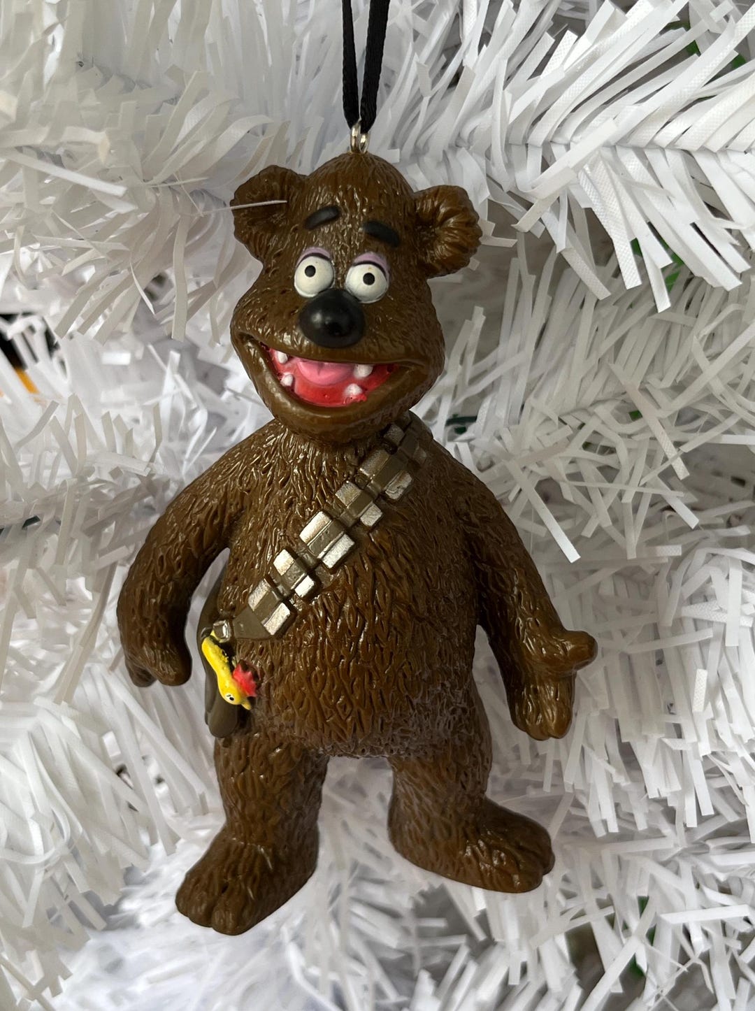 Vintage the Muppets Star Wars fuzzy Bear as Chewbacca PVC Toy Custom ...