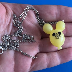 Mickey Mouse Balloon Necklace Etsy