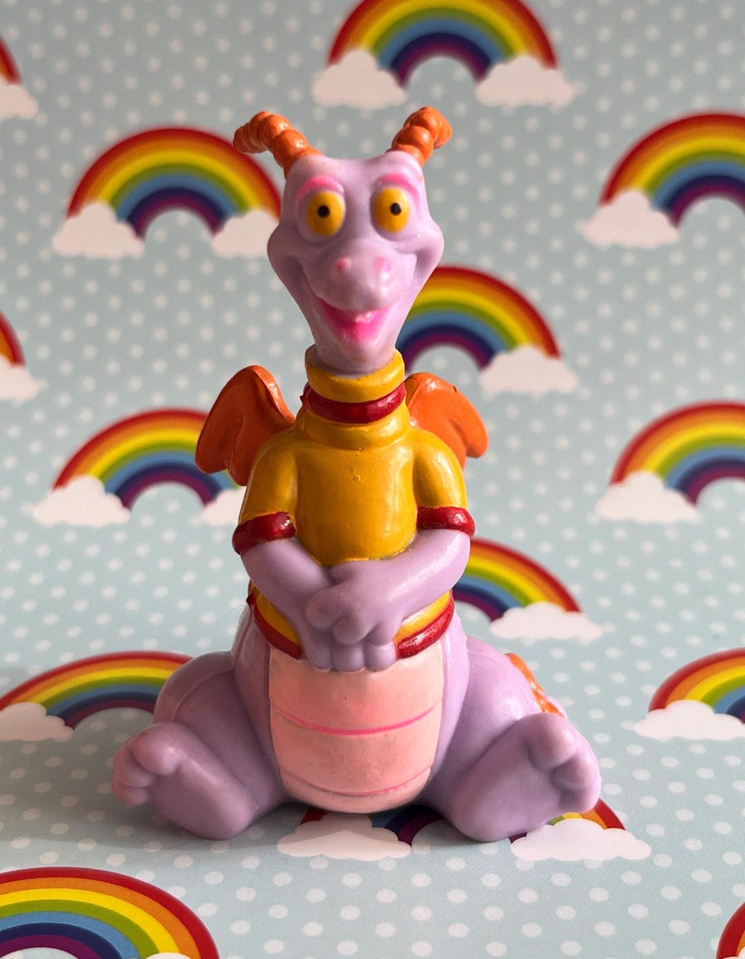 Adorable Vintage 1982 EPCOT Park Figment Dragon PVC Figure Retro Disney ...