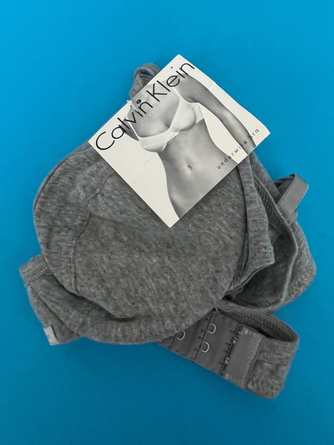Super Cute NWT Vintage 1995 Calvin Klein Underwire Bra Size Large Gray ...