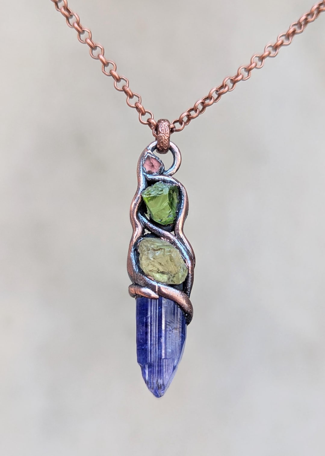 Kundalini Shakti Devi Amulet With Synergy Twelve Stone Tanzanite ...