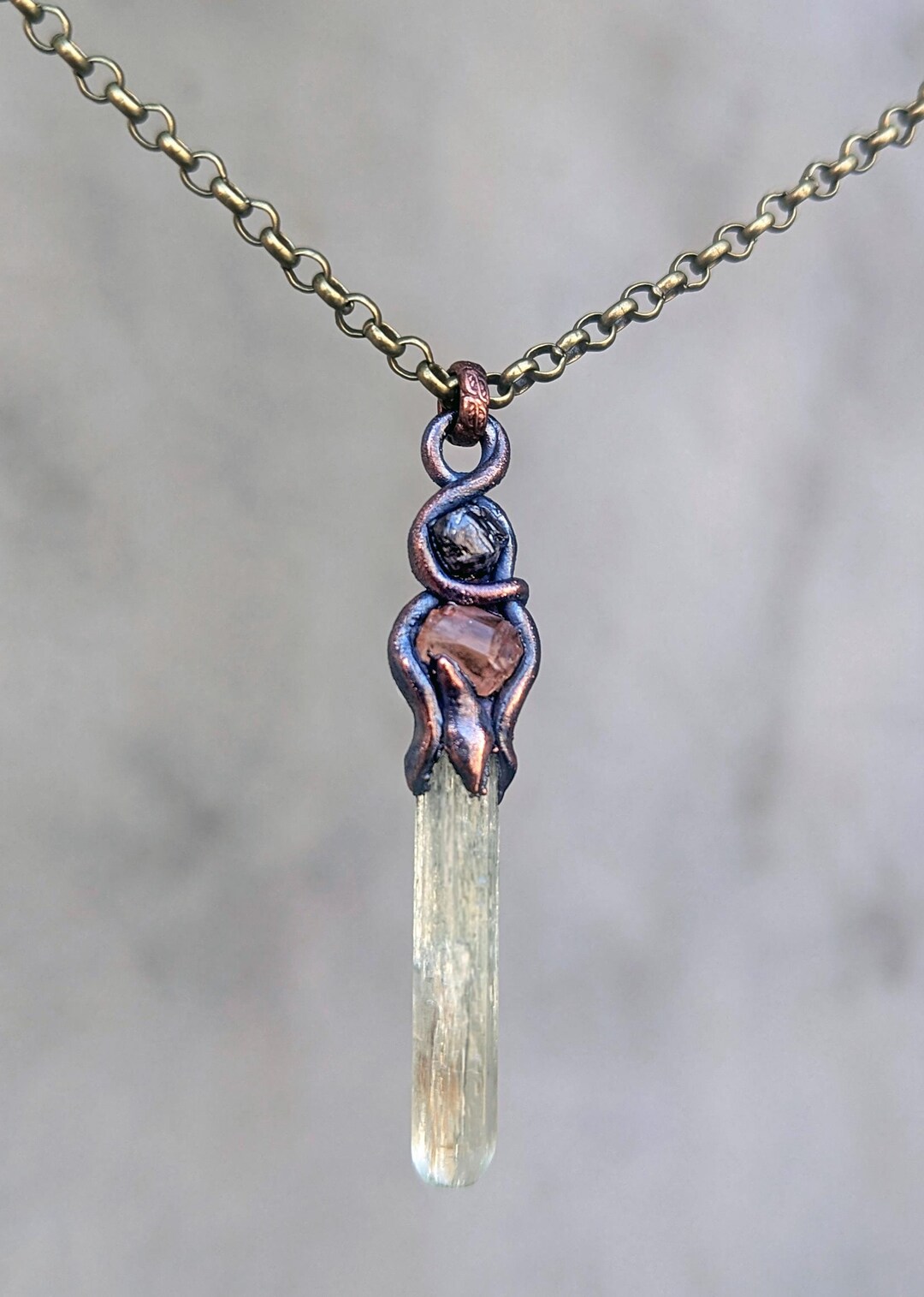Kundalini Shakti Devi With Heliodor Aka Golden Healer, Peach-pink ...