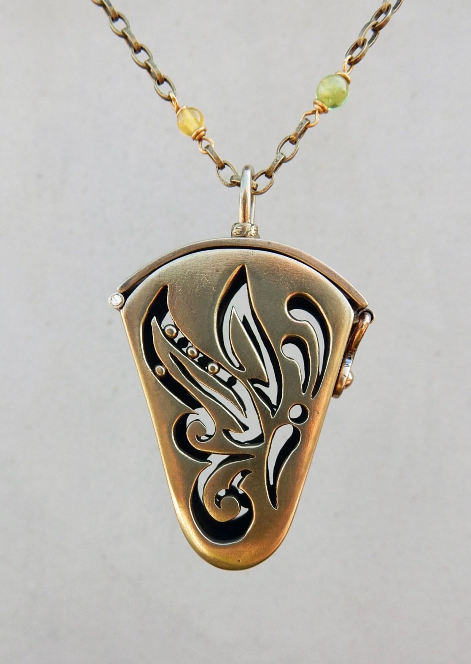 Butterfly Locket Chakra Stones Chakra Beads Handpierced - Etsy