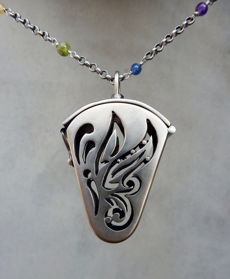 Butterfly Locket, Chakra Stones, Chakra Beads, Handpierced ...
