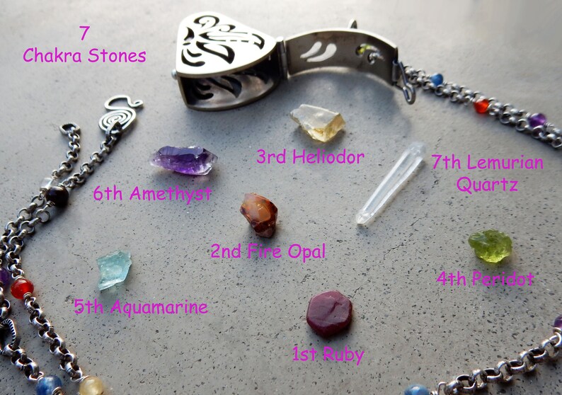 Butterfly Locket, Chakra Stones, Chakra Beads, Handpierced ...