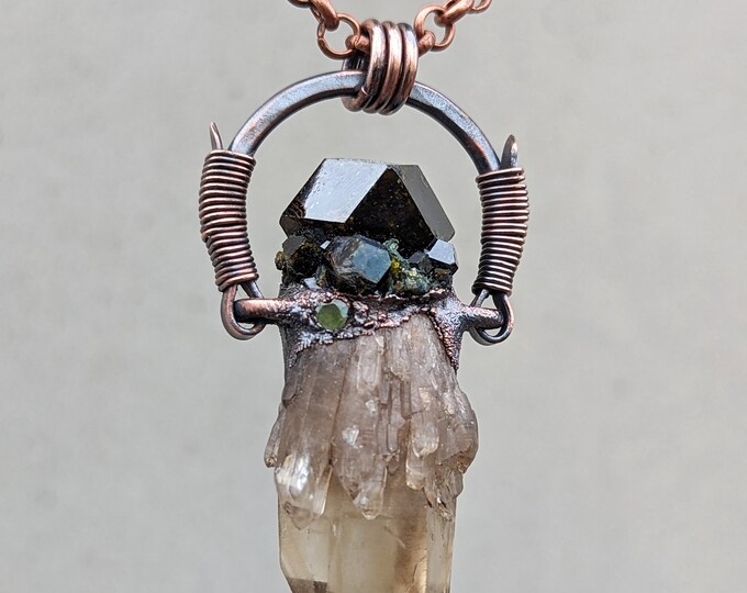 Mystical Tribal Amulet With Honey Congo Citrine, Andradite-epidote ...