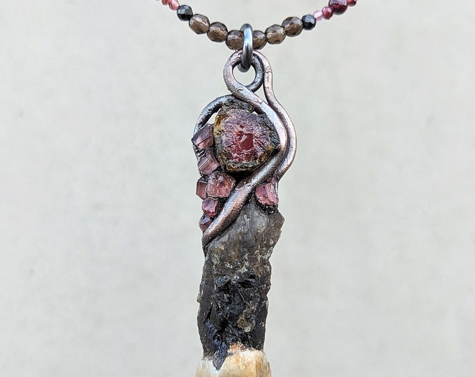 Kundalini Shakti Goddess With Smoky Citrine Scepter Wand, Watermelon ...
