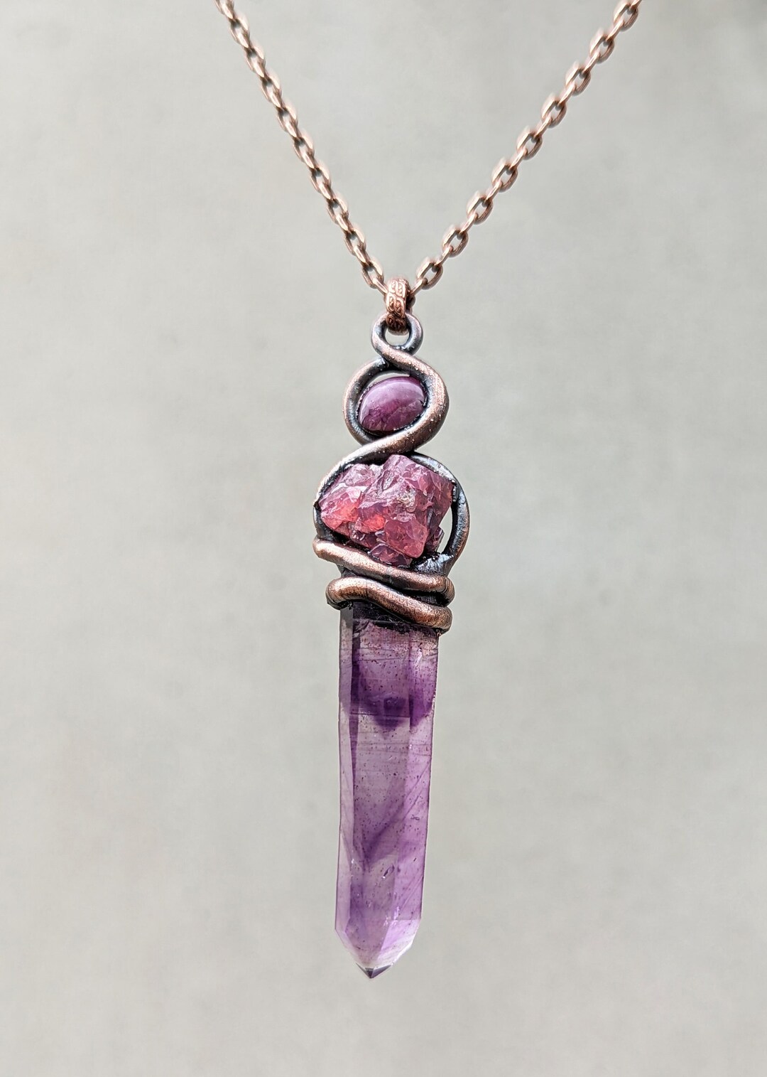 Kundalini Shakti Goddess With Double Phantom Brandberg Amethyst Wand ...
