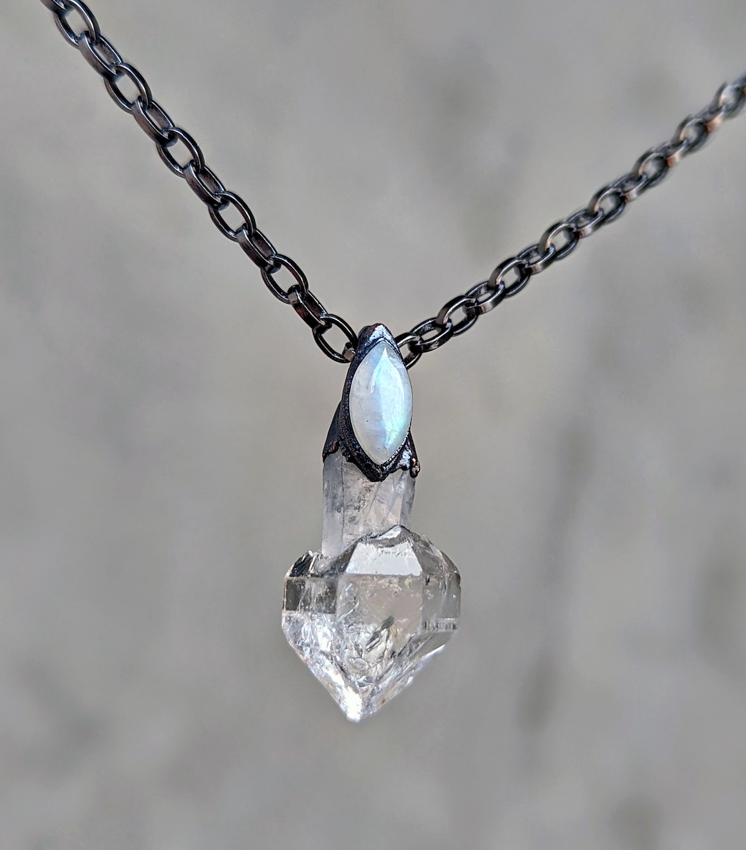 Crystal Amulet With Scepter Diamond Quartz, Rainbow Crystal, Rainbow ...