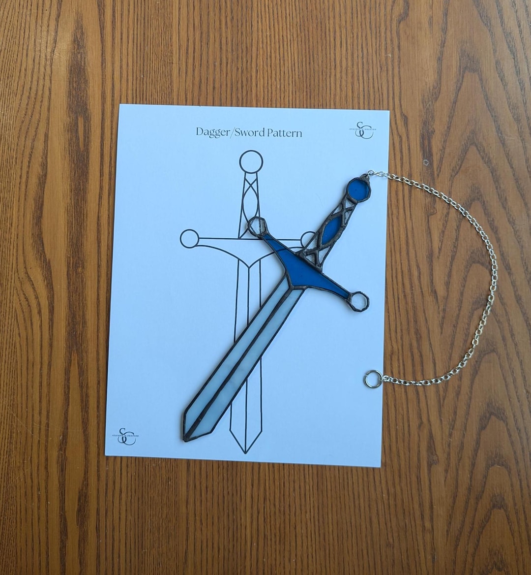 Dagger/sword Stained Glass Pattern - Digital Download - Etsy