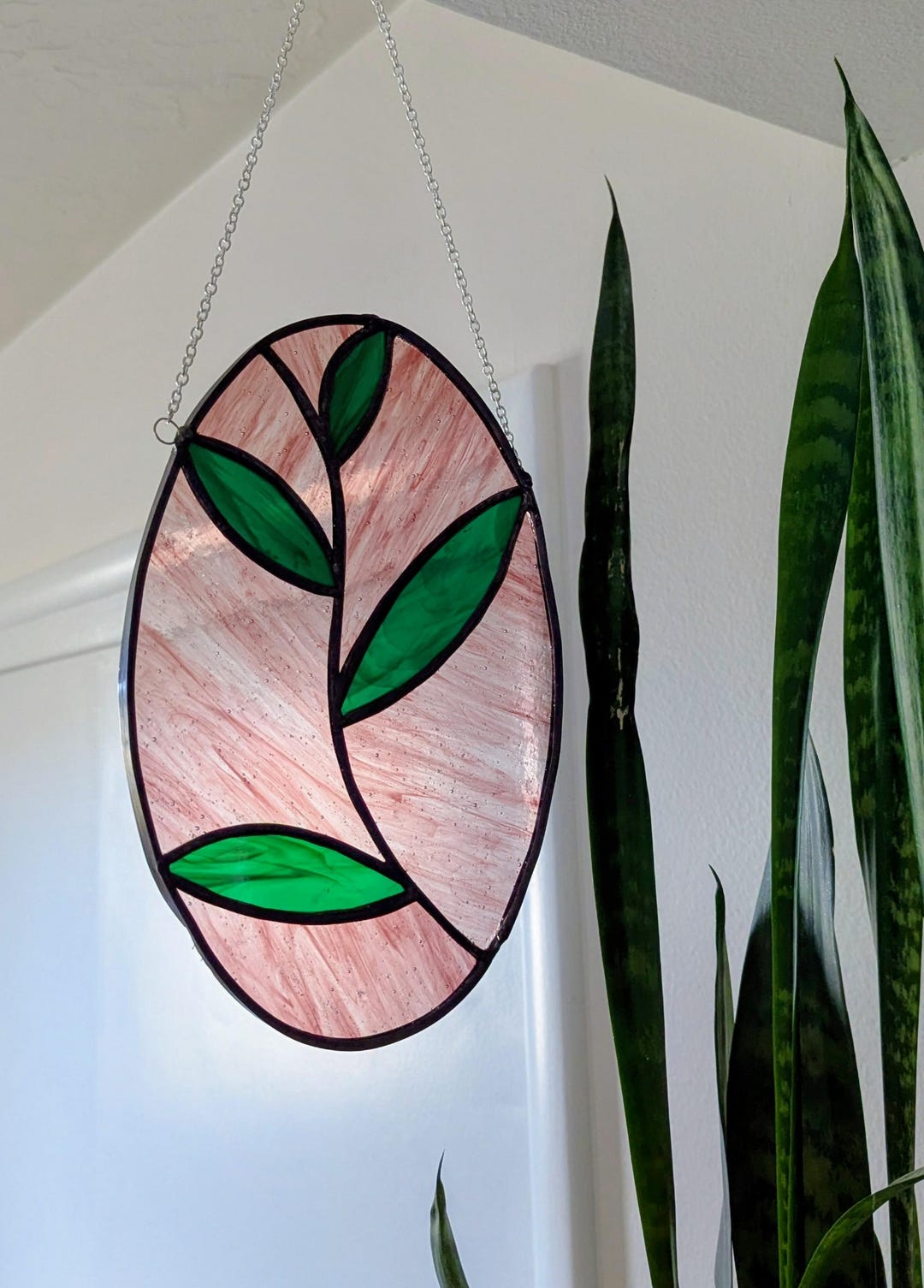 Simplistic Plant Stained Glass - Etsy