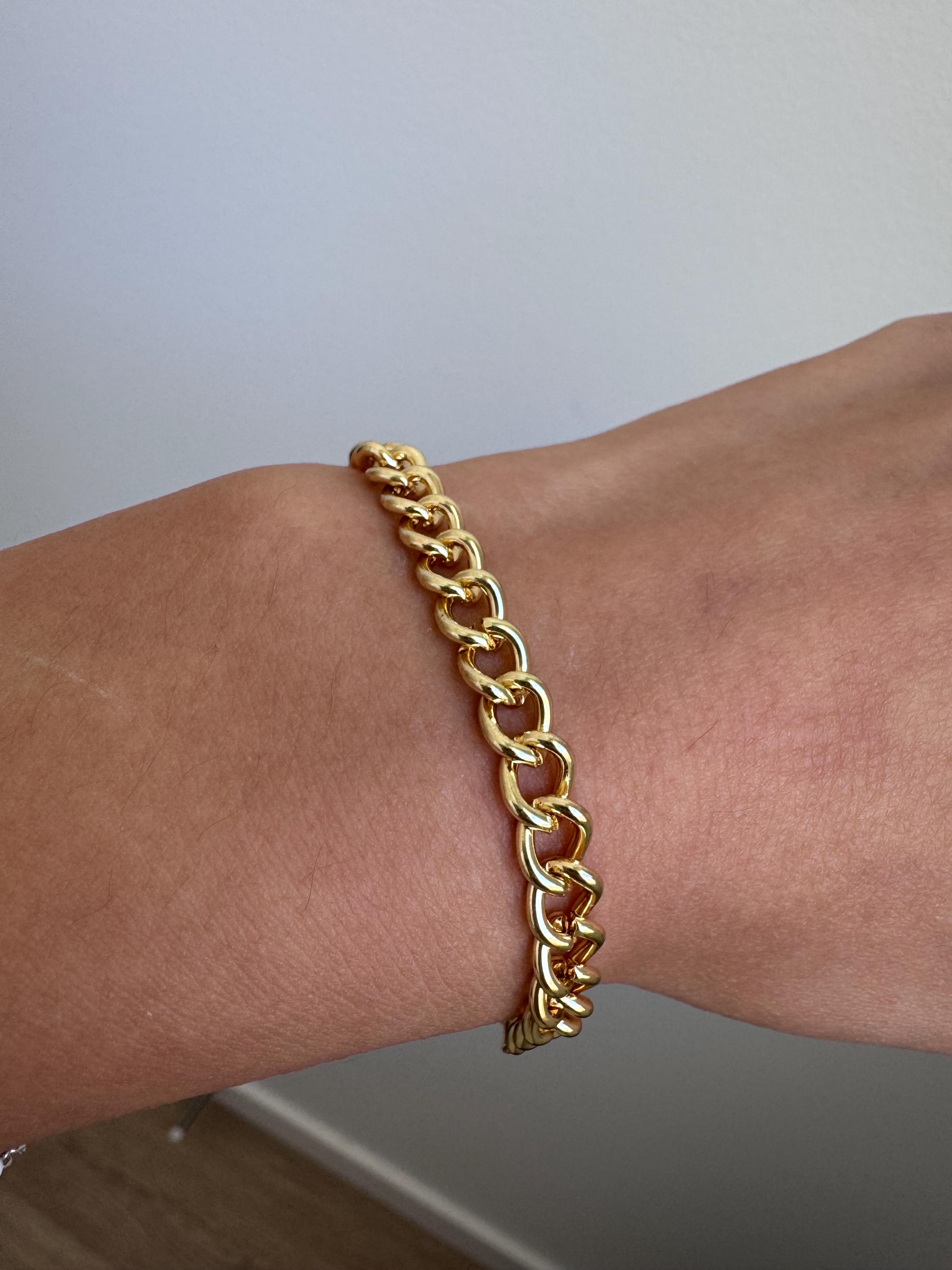Custom Charm Bracelet Gold Chain - Etsy
