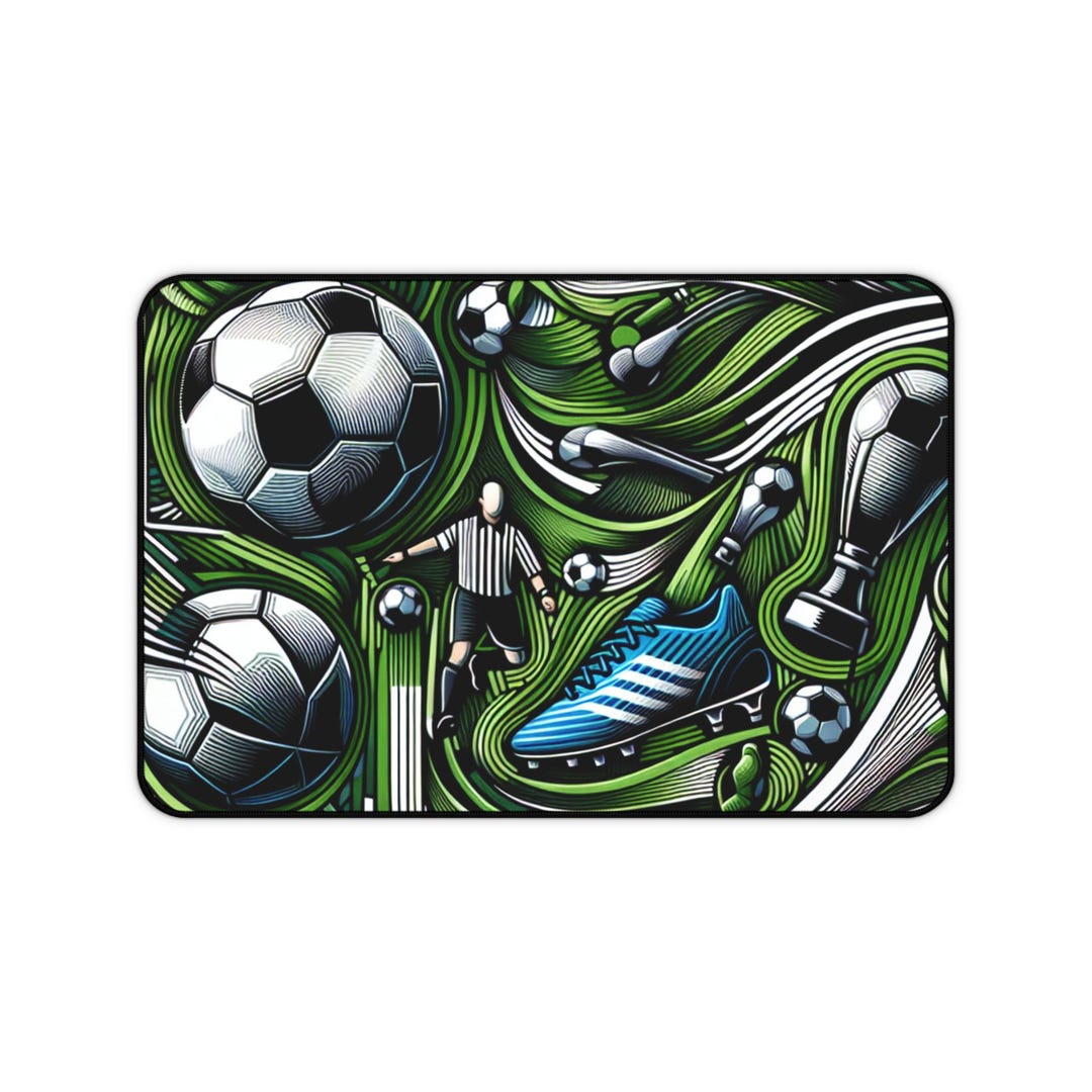 Soccer Ball Pattern 3 Sizes Cute Children's Gift, Gaming Mousepad, Desk ...
