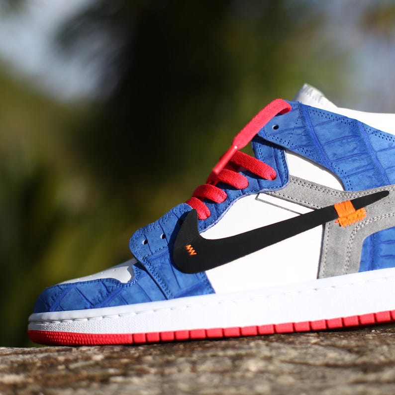 Men's Custom Trainers Sneakers, Jordan 1 Retro High Off-white, J1 ...