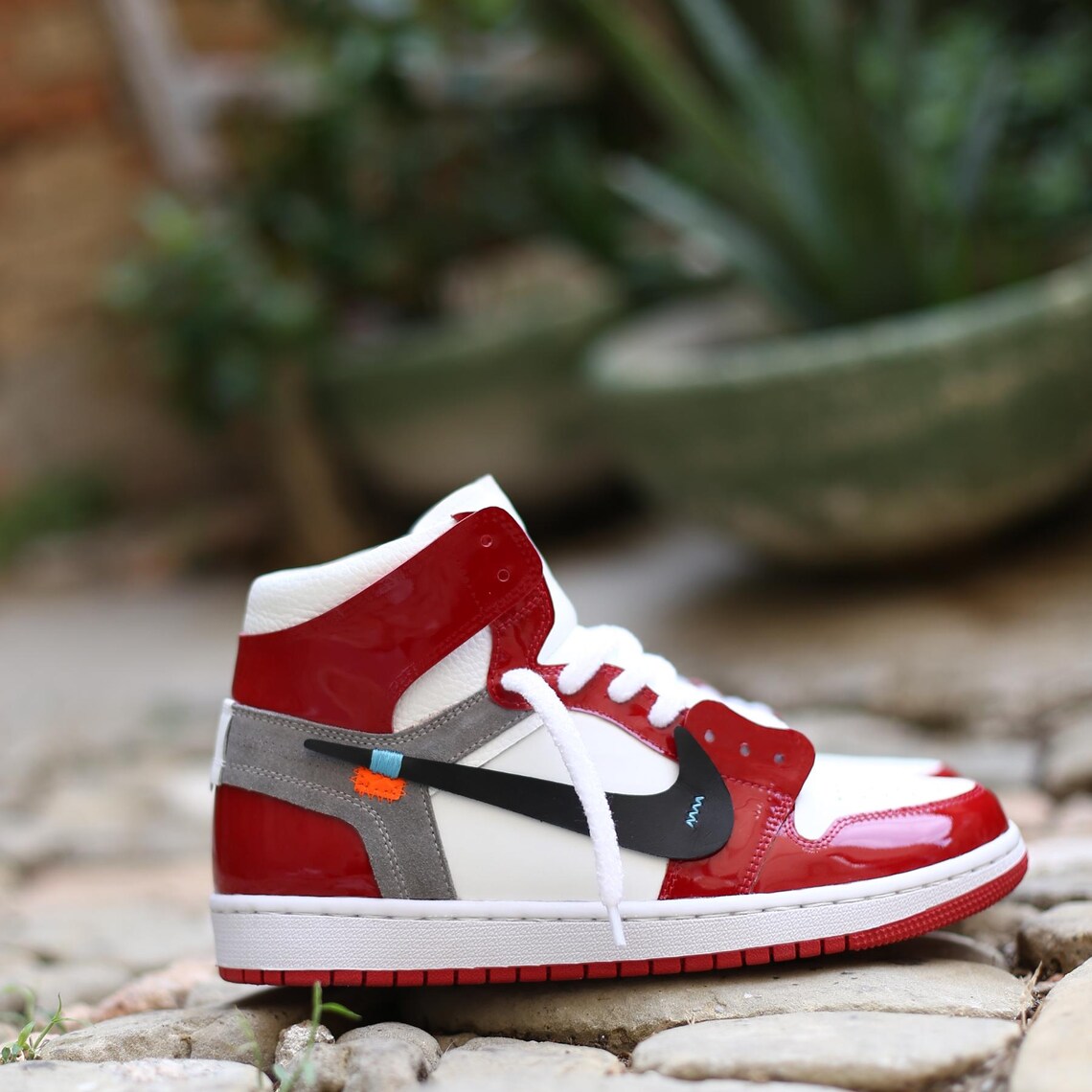 Men's Custom Trainers Sneakers, Jordan 1 Retro High Off-white, J1 ...