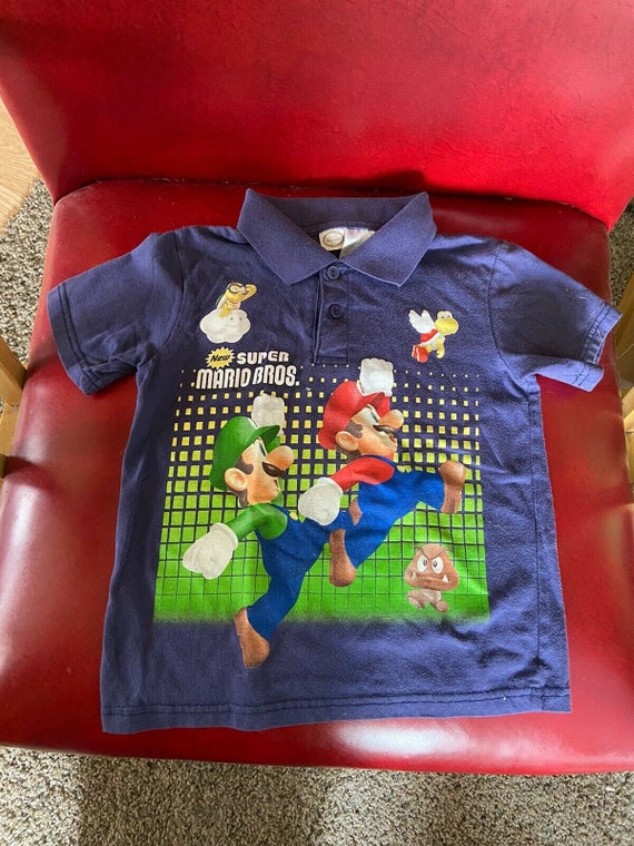 Rare NES Nintendo SUPER MARIO Bros Polo Shirt / Retro… - Gem