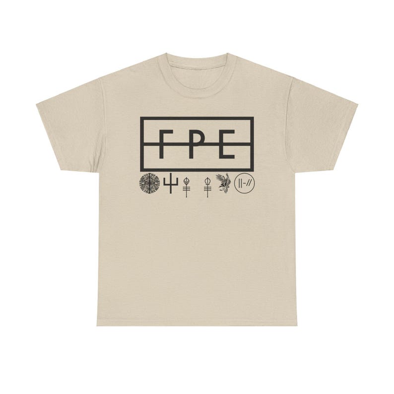 Twenty One Pilots FPE Trench Logos Clikkie Unisex Tee, Cotton T-shirt ...
