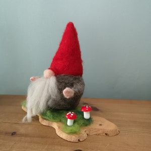 Needle Felted Gonk on Wooden Stand. - Etsy