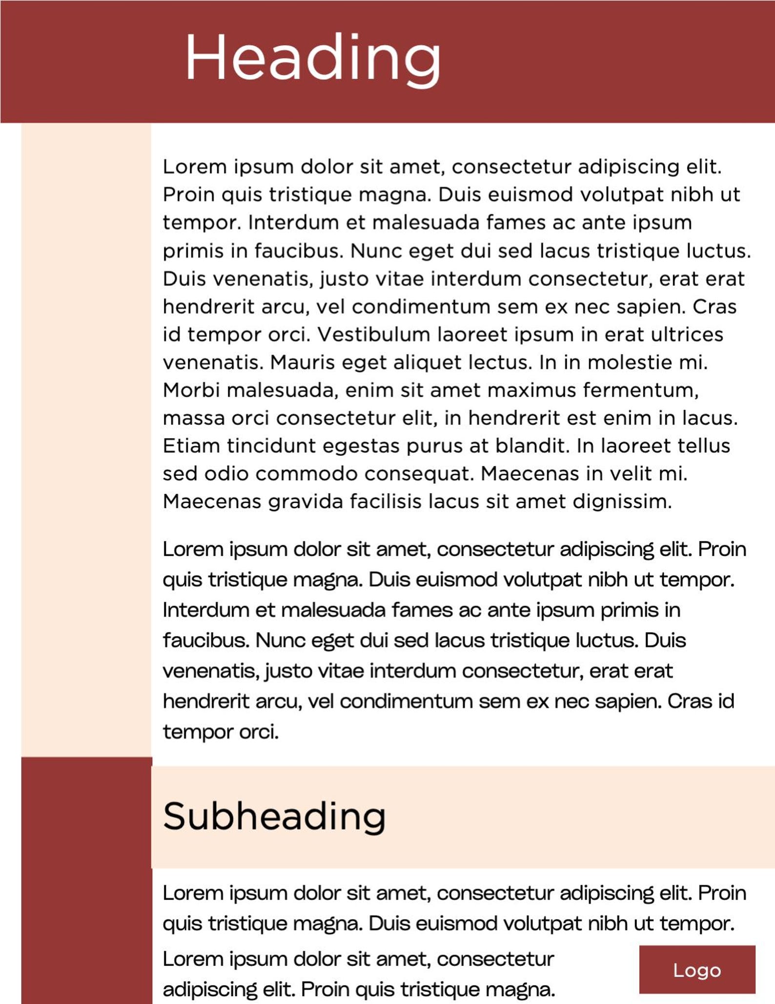 Minimalist One-pager Template - Etsy