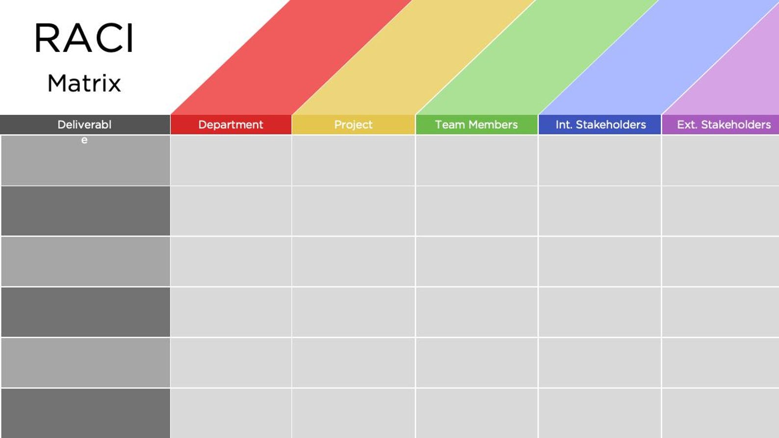 RACI Matrix Template - Etsy