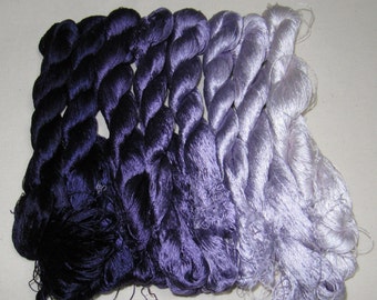 8 Skeins Chinese Natural Mulberry Silk Embroidery Threads | Etsy