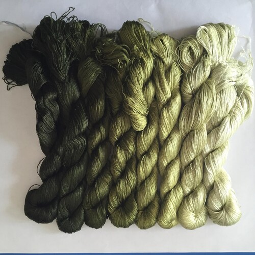 9 Skeins Chinese Natural Mulberry Silk Embroidery Threads - Etsy