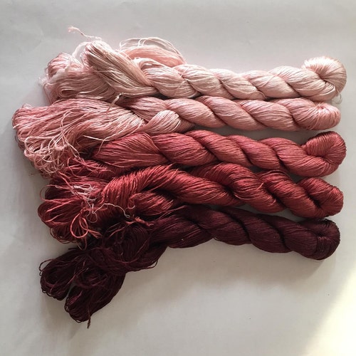 50 Spools Natural Mulberry Silk Embroidery Threads Floss DIY - Etsy