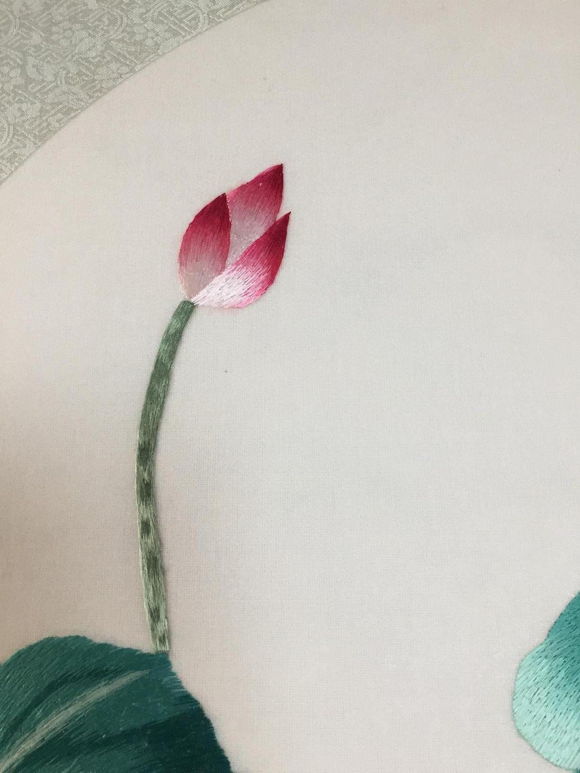 Fine Chinese Handmade Silk Embroidery Art Lotus Painting - Etsy
