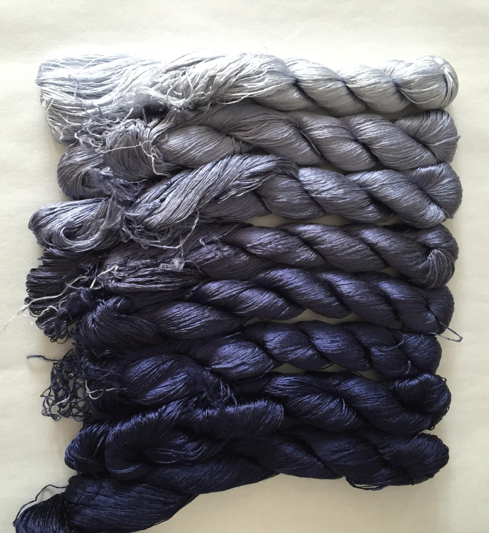 8 Skeins Chinese Natural Mulberry Silk Embroidery Threads | Etsy