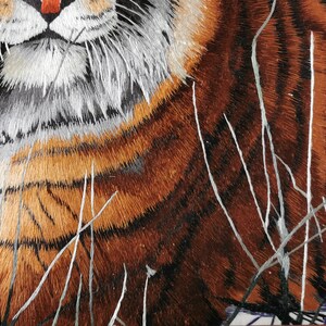 Fine Chinese Handmade Silk Embroidery Art Tiger Painting Wall Decor ...