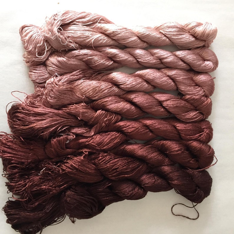 7 Skeins Chinese Natural Mulberry Silk Embroidery Threads - Etsy