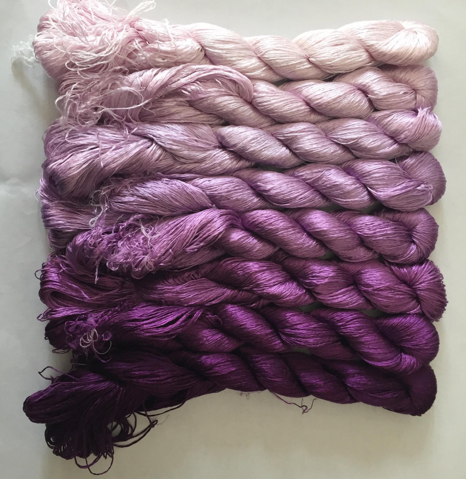 8 Skeins Chinese Natural Mulberry Silk Embroidery Threads - Etsy