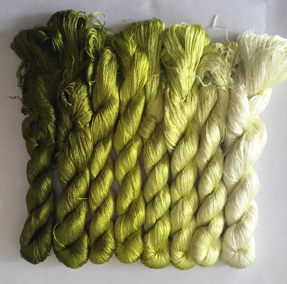 8 Skeins Chinese Natural Mulberry Silk Embroidery Threads | Etsy