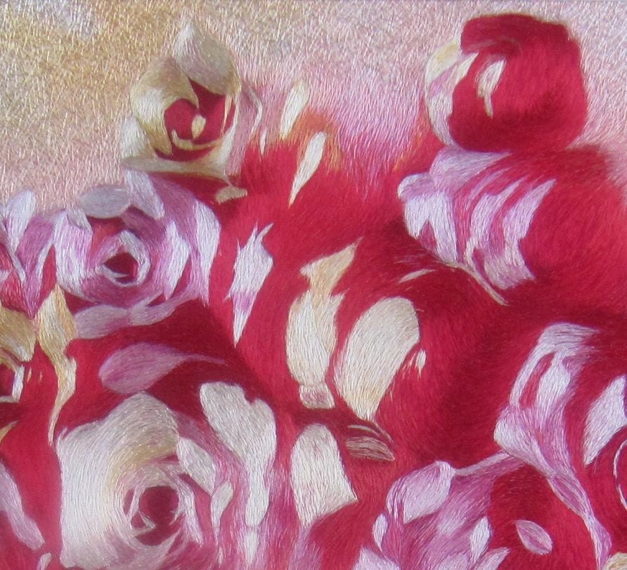 Chinese Suzhou Handmade Silk Embroidery Still Life Flowers | Etsy