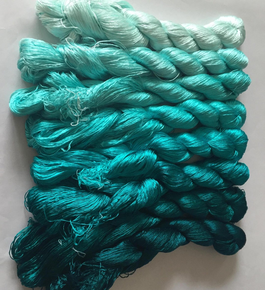 8 Skeins Chinese Natural Mulberry Silk Embroidery Threads - Etsy